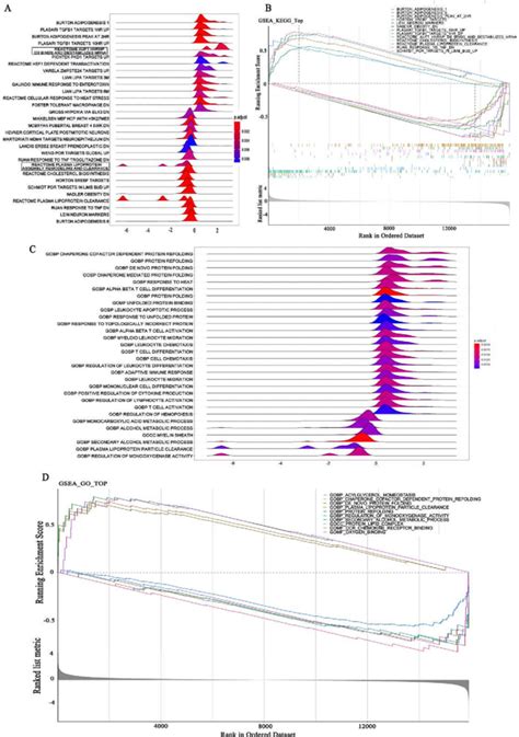 Gene Set Enrichment Analysis Gsea For The Degs A A Ridgeplot Of Download Scientific