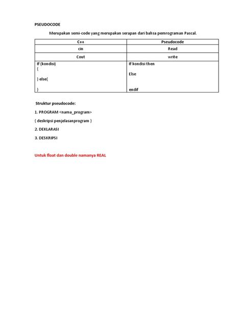 Pseudocode Pdf