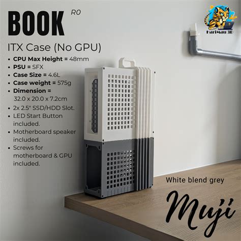 [ Book ] Itx Case Mini Itx Mini Case [ 4 6l 575g Ultra Portable No Gpu Sfx Psu ] [ R0