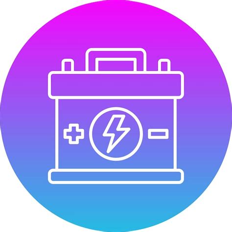 자동차 배터리 아이콘 프리미엄 벡터