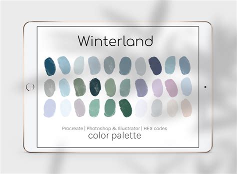 Winterland Color Palette Graphic By Thedigitaldoodle · Creative Fabrica
