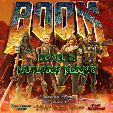 Ported Half Of The Classic Doom Levels Over To Fortnite 4 More Levels To Go Just Ran A