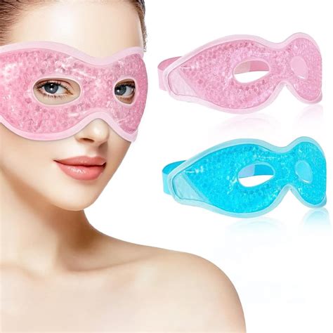 Buy 2 Piece Reusable Cooling Eye Mask Set Gel Eye Masks For Tired