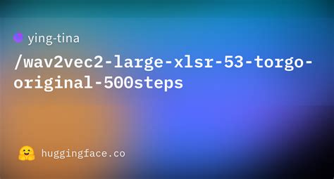 Ying Tina Wav2vec2 Large Xlsr 53 Torgo Original 500steps · Hugging Face