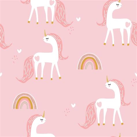 Premium Vector Unicorn Pattern
