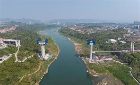 图片新闻｜重庆宝山嘉陵江大桥建设忙全速冲刺主桥合龙