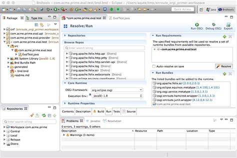 Testing In OSGi Bndtools