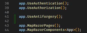 Blazor Antiforgery Token Issue When Posting Form SSR When User Is