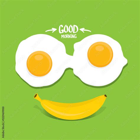 Vector Good Morning Funny Concept Vector Stock Vektorgrafik Adobe Stock