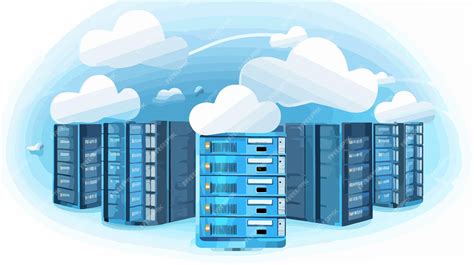 Efficient Vector Database Server Data Storage Technology Concept Premium Ai Generated Vector