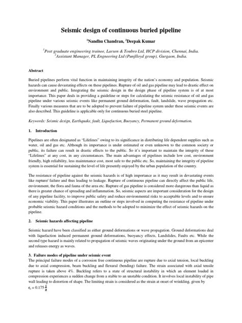 Pdf Seismic Design Of Buried Pipeline Dokumen Tips