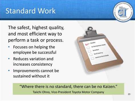 Ppt Continuous Improvement Ci Overview A Quick Review Of Principles