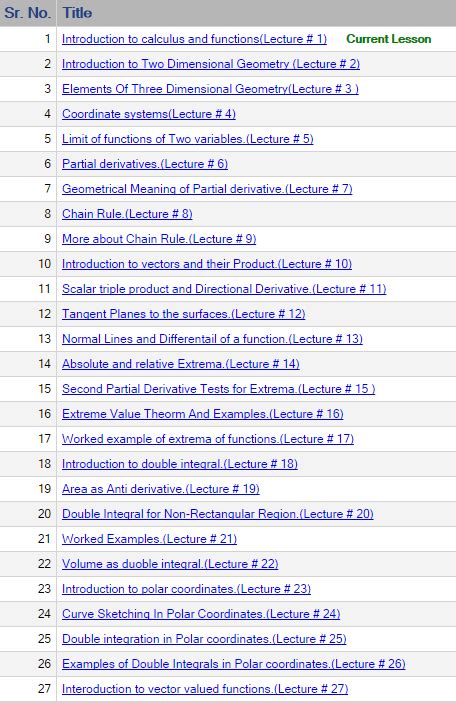 Good Multivariable Calculus MOOC Mathematics Stack Exchange