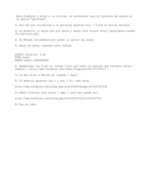Hack Facebook Pdf