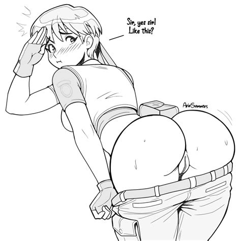 Rule 34 Ariasummers Ass Ass Focus Blush Capcom Exposed Ass Exposed Pussy Female Gloves