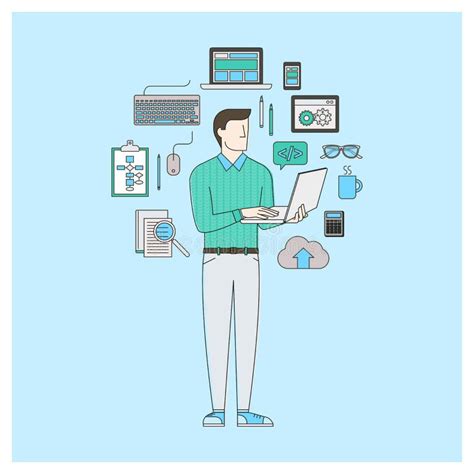 Software Developer Or Freelancer Is Coding This Also Represents A Business Analyst Gathering