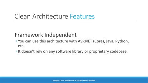 Clean Architecture With Asp Net Core By Ardalis Pptx