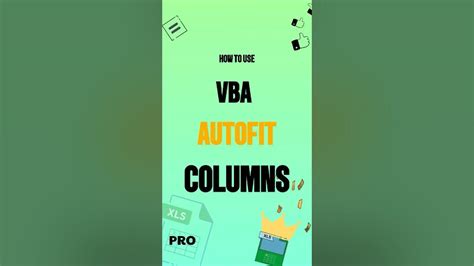 Autofit Columns Exceltips Youtube