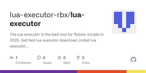 Github Lua Executor Rbxlua Executor The Lua Executor Is The Best