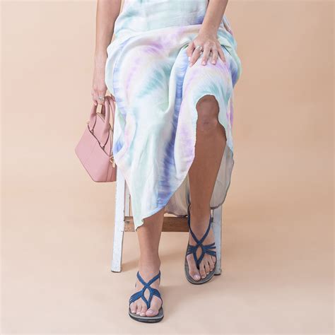 Seashell Summer Sandals For Women Sapphire Blue Plaka Sandals