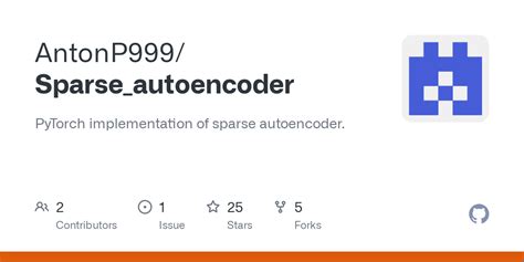 Github Antonp999sparseautoencoder Pytorch Implementation Of Sparse Autoencoder