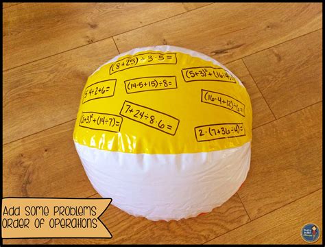 How To Make An Easy Math Game Using A Beach Ball