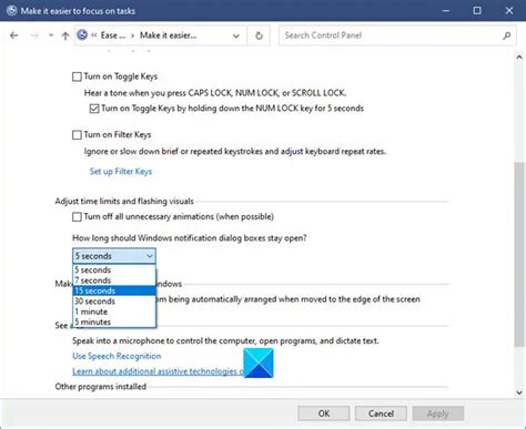 Make Notification Dialog Boxes Stay Open Longer In Windows 11 10