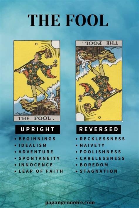 The Fool Tarot Card Meaning Major Arcana Meanings The Pagan Grimoire