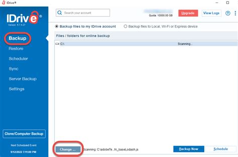 Idrive Backup Setup And Configuration Pinter Computing