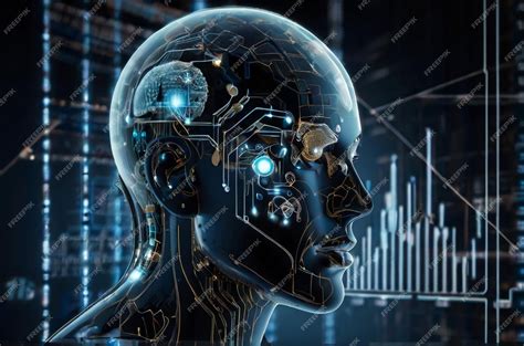 Premium Photo White Robot On Blurred Background Using Digital Triangle Exploding Sphere