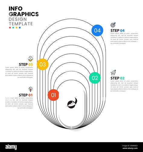Infographic Template With Icons And 4 Options Or Steps Can Be Used For Workflow Layout Diagram
