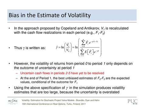 Ppt Volatility Estimation For Stochastic Project Value Models Powerpoint Presentation Id 3370767
