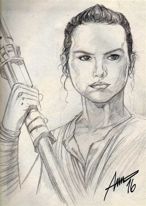 Rey Sketch By Pac23 On Deviantart