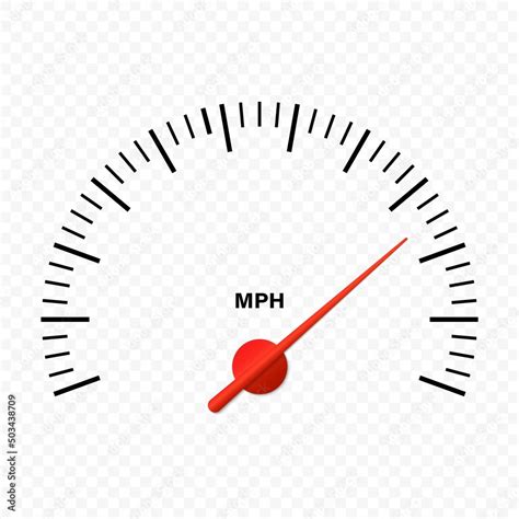 Car Speedometer Car Speed Indicator Icon Car Dashboard Realistic Car Speedometer Isolated