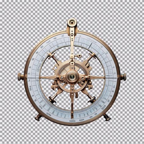 Marine Sextant A Detailed Marine Sextant With Measurement Markings