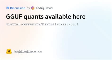 Mistral Community Mixtral X B V GGUF Quants Available Here