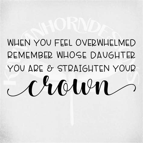 Remember Whose Daughter You Are And Straighten Your Crown Etsy