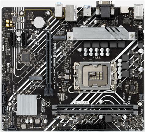 Обзор материнской платы Asus Prime B660M-K D4 формата microATX на ...