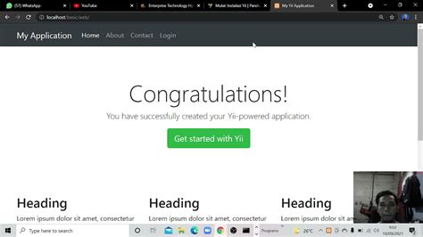 Tutorial Yii Framework Part 1 Instalasi Yii Framework Basic Dan Advanced Template Youtube