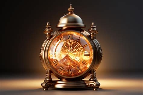 Premium Ai Image Torch Clock