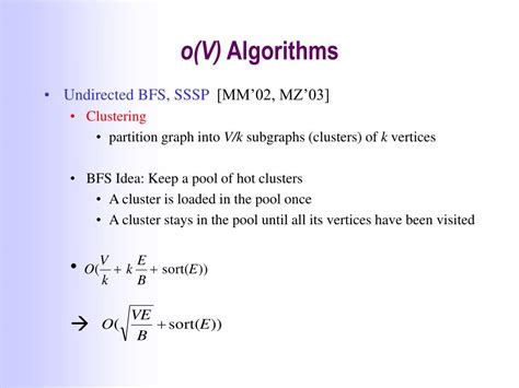 Ppt External Memory Graph Algorithms And Applications To Gis