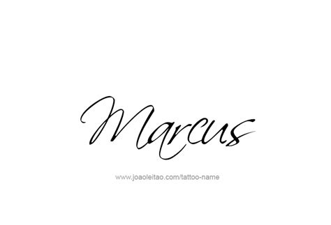 Marcus Name Tattoo Designs