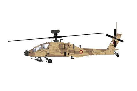 Apache Helicopter Side View