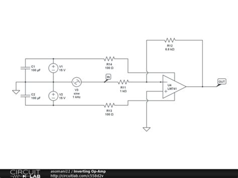 Inverting Op CircuitLab