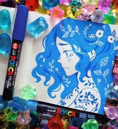 22 Posca Markers Ideas Sketch Book Marker Art Art Inspiration