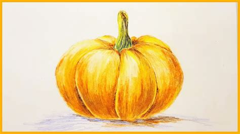 Рисуем тыкву цветными карандашами Запись трансляции 29 10 18 Youtube