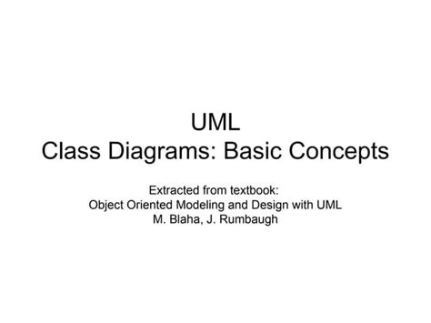 Uml Class Diagram Ppt