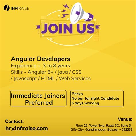 Infiraise On Linkedin Hiring Developer Angulardeveloper