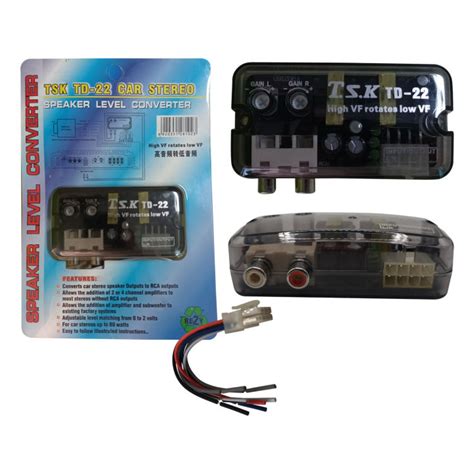 Tsk Td 22 Speaker Level Converter For Car Stereos Up To 80 Watts