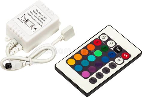 Controller For RGB LED With Remote Control Isolated On White Stock Photo Image Of Electronic